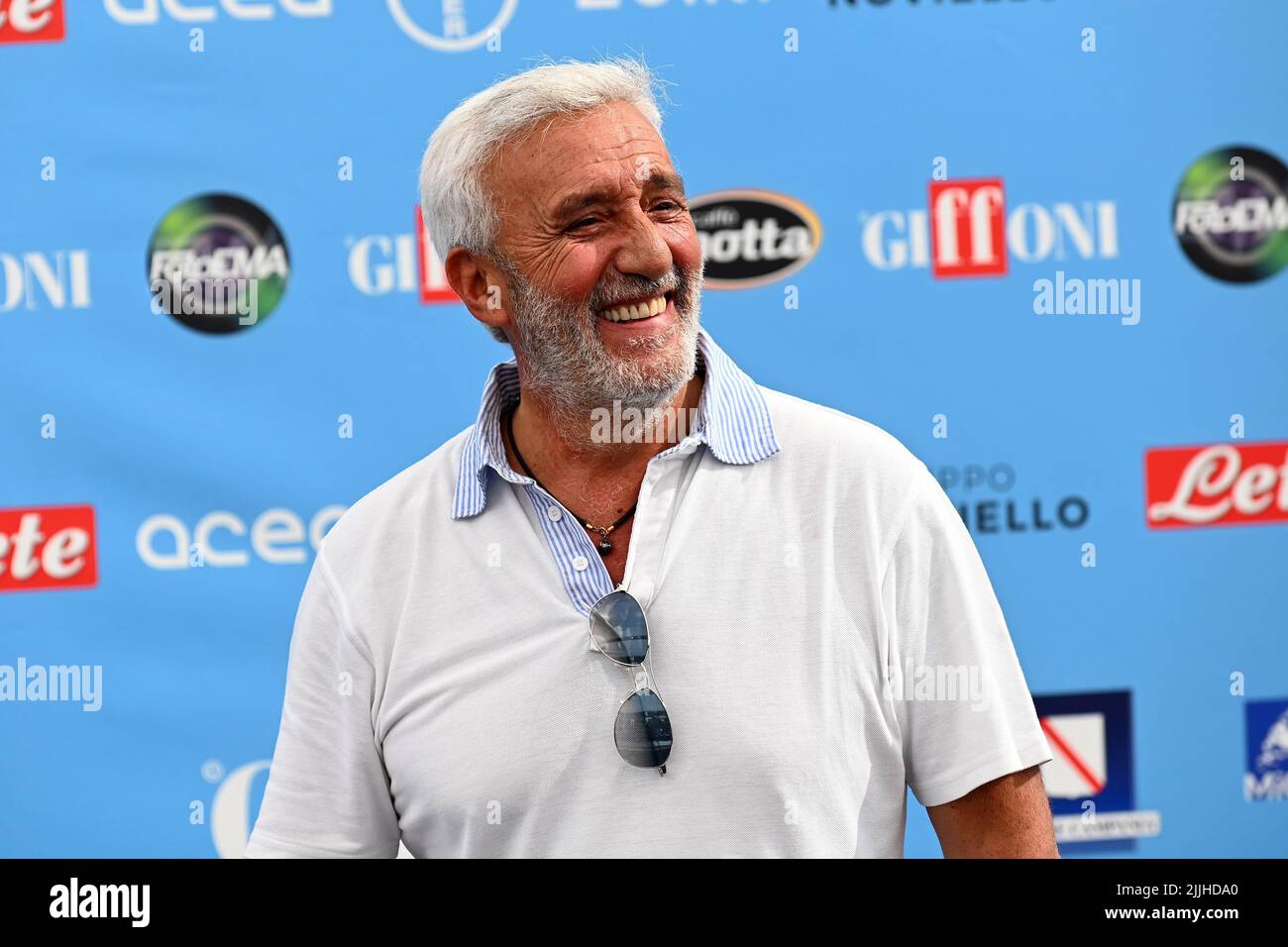 GIFFONI VALLE PIANA, ITALY - JULY 26: Patrizio Rispo attend the ...