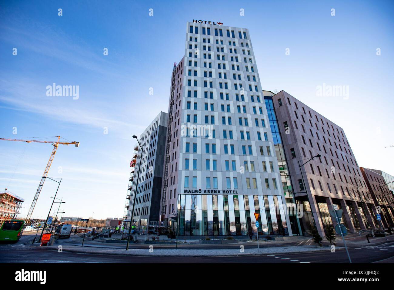A view of a high modern building with beautiful design Stock Photo - Alamy
