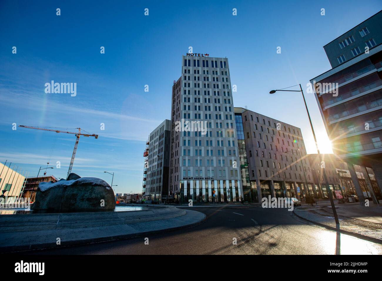 A view of a high modern building with beautiful design Stock Photo - Alamy