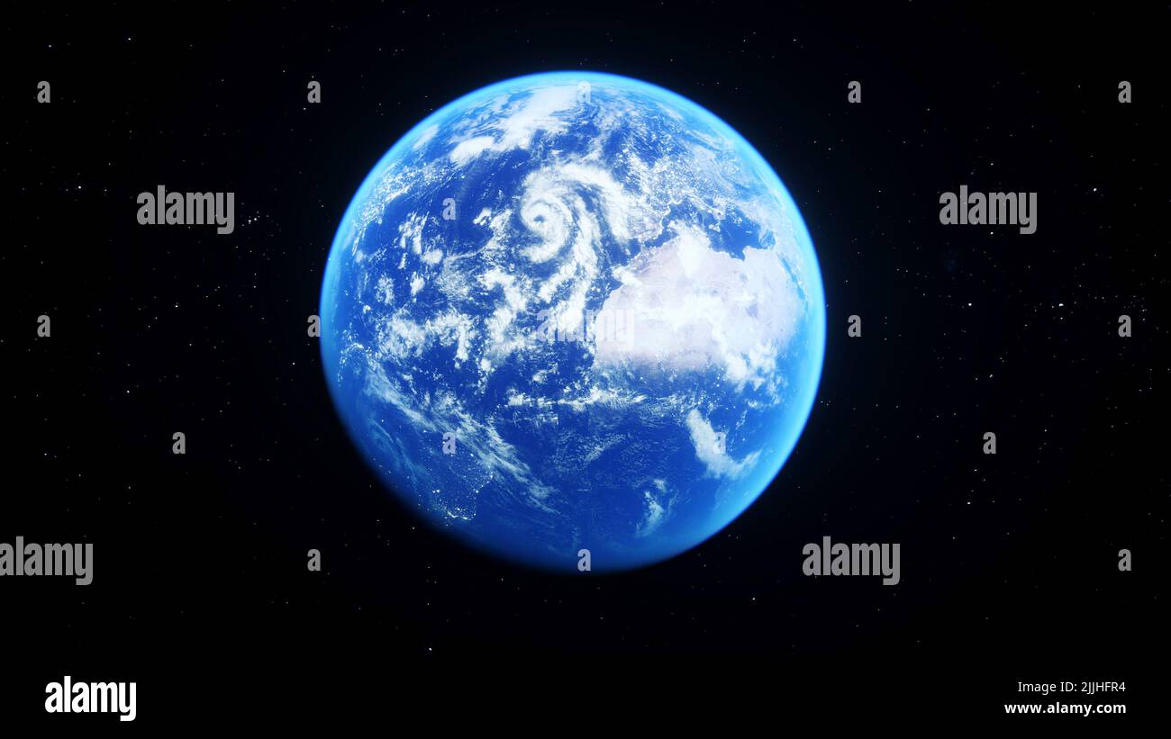 The Earth planet in outer space. 3d render Stock Photo - Alamy