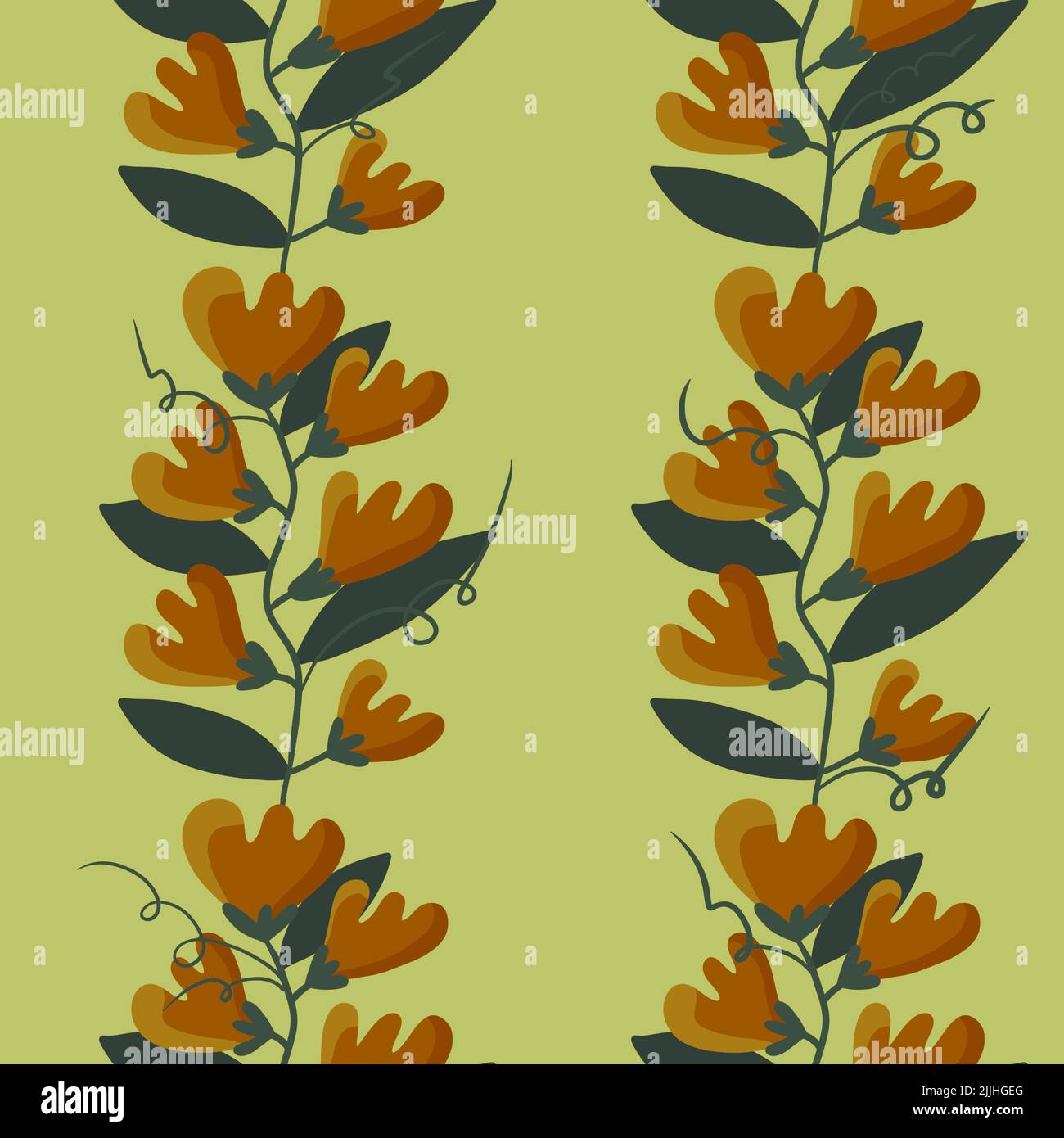 Floral seamless cartoon flower pattern for wrapping paper and fabrics ...