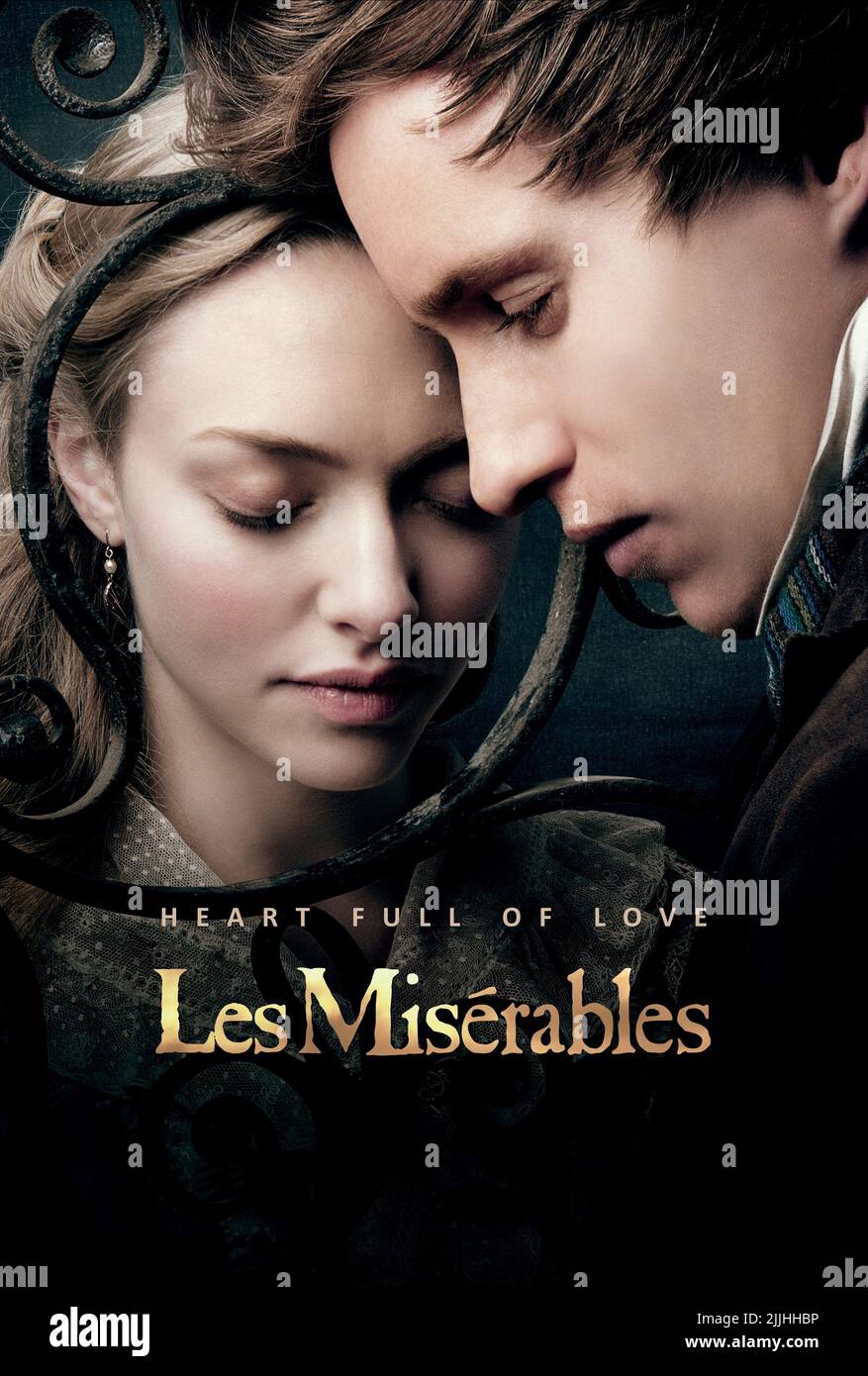 AMANDA SEYFRIED, EDDIE REDMAYNE POSTER, LES MISERABLES, 2012 Stock Photo - Alamy