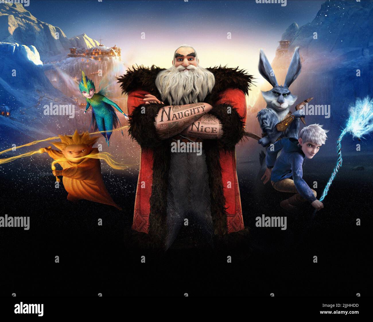 SANDMAN, TOOTH, NORTH, BUNNYMUND, JACK FROST, RISE OF THE GUARDIANS ...