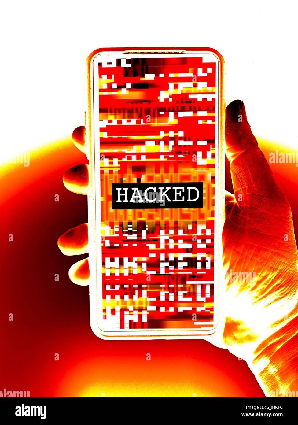Hacked phone hi-res stock photography and images - Alamy