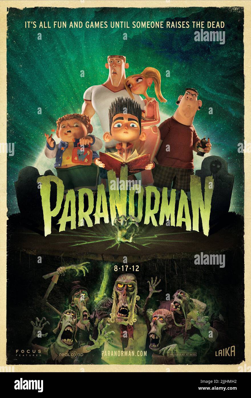 NEIL, MITCH, NORMAN, COURTNEY, ALVIN POSTER, PARANORMAN, 2012 Stock ...