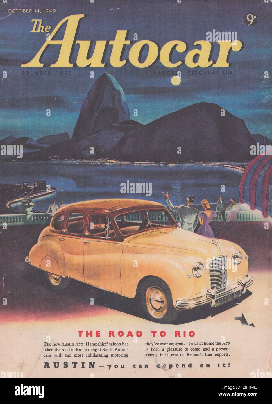 Front page of The Autocar UK magazine first page of The Autocar AUGUST ...