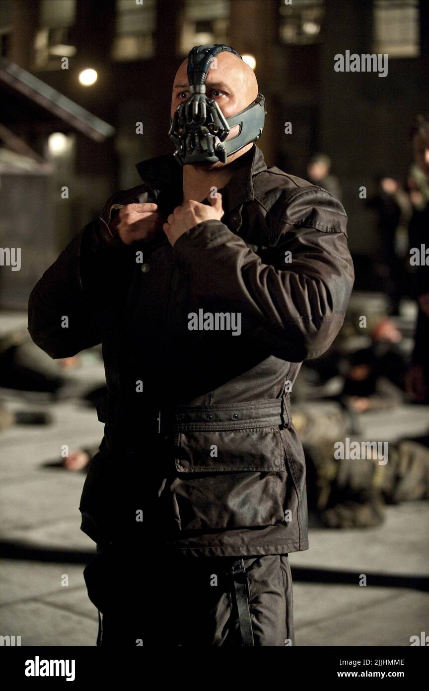 TOM HARDY, THE DARK KNIGHT RISES, 2012 Stock Photo - Alamy