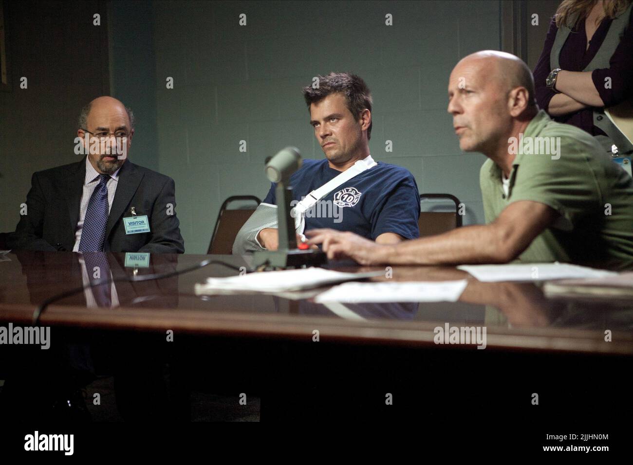 RICHARD SCHIFF, JOSH DUHAMEL, BRUCE WILLIS, FIRE WITH FIRE, 2012 Stock ...