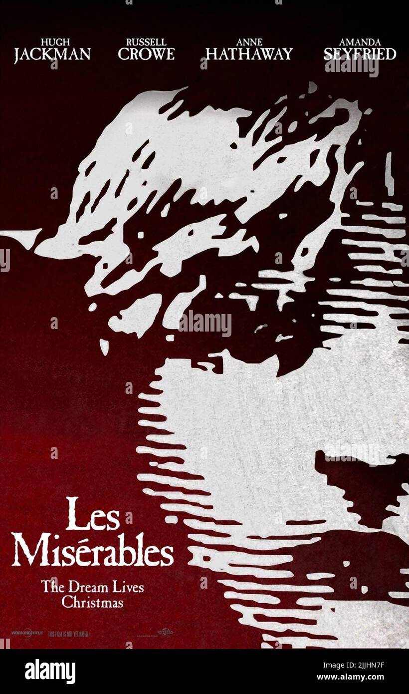 MOVIE POSTER, LES MISERABLES, 2012 Stock Photo - Alamy