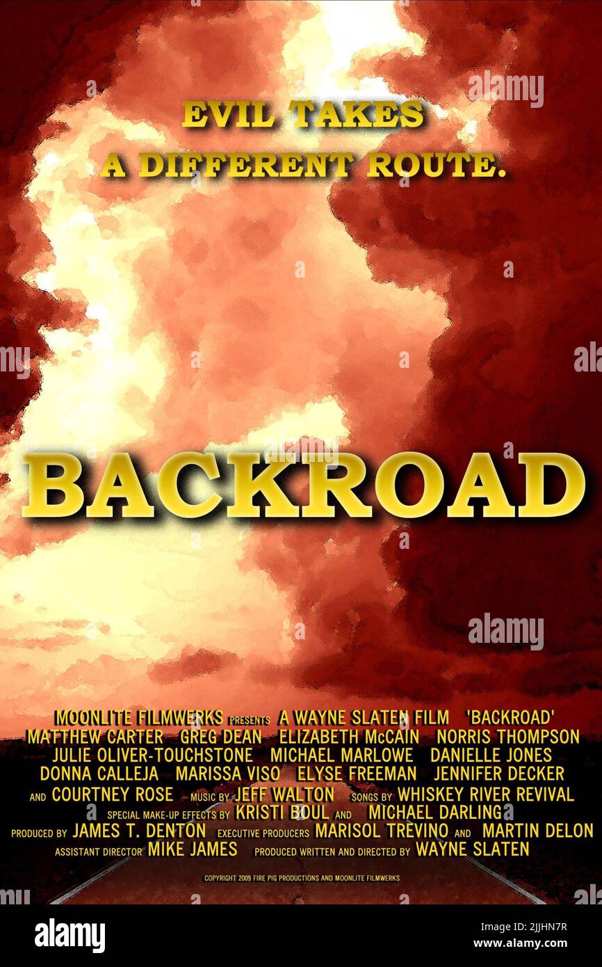 MOVIE POSTER, BACKROAD, 2012 Stock Photo - Alamy
