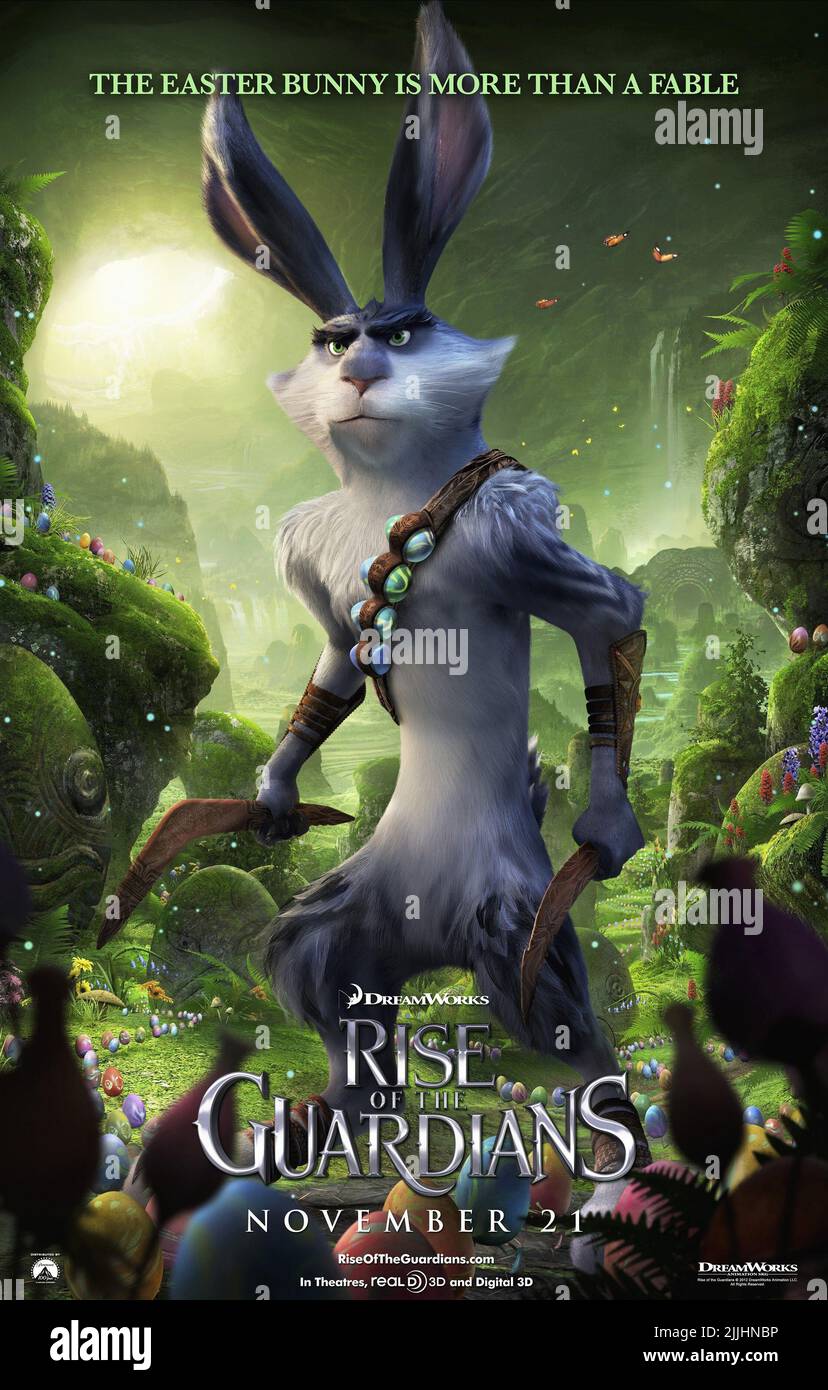 BUNNYMUND POSTER, RISE OF THE GUARDIANS, 2012 Stock Photo - Alamy
