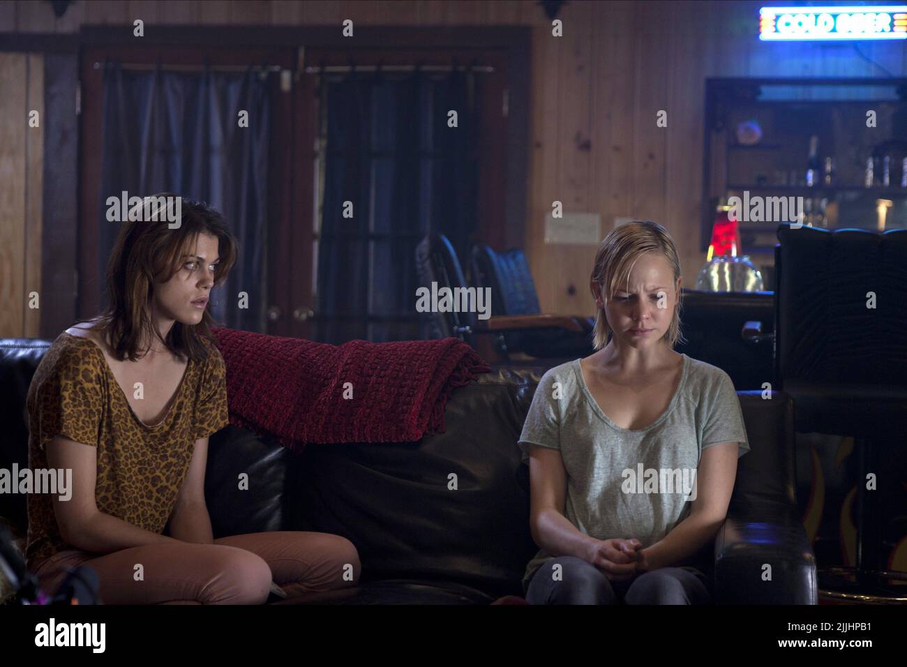 LINDSEY SHAW, ADELAIDE CLEMENS, NO ONE LIVES, 2012 Stock Photo - Alamy