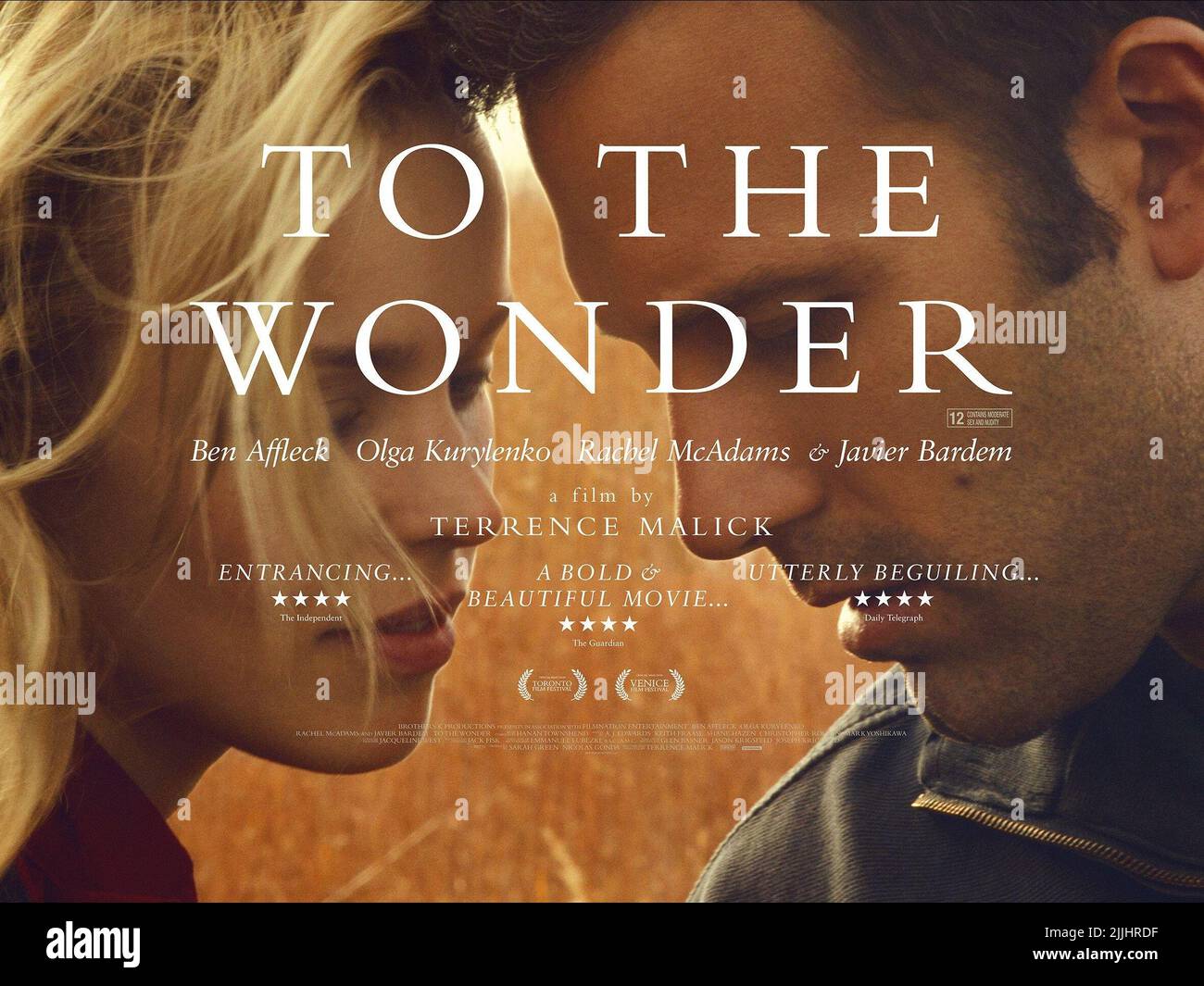 RACHEL MCADAMS, BEN AFFLECK POSTER, TO THE WONDER, 2012 Stock Photo - Alamy