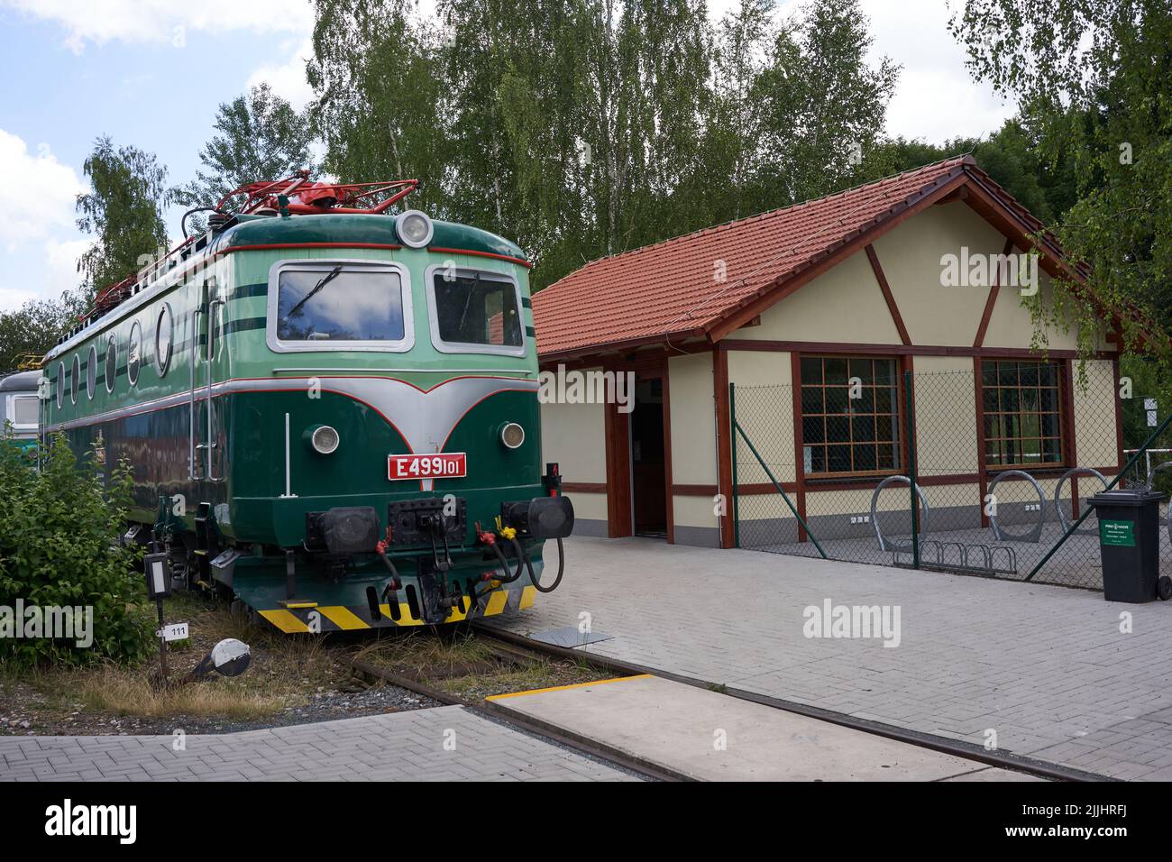 Luzna, Czech Republic - July 2, 2022 - The Railway museum Czech ...