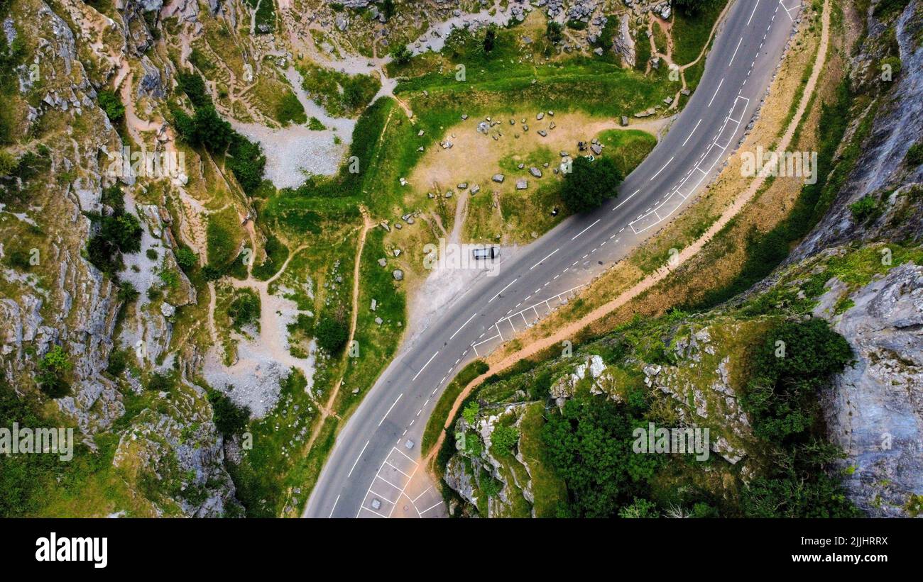Cheddar gorge aerial hi-res stock photography and images - Alamy