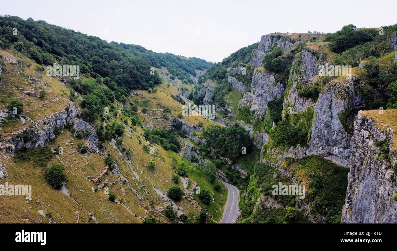 Cheddar gorge aerial hi-res stock photography and images - Alamy