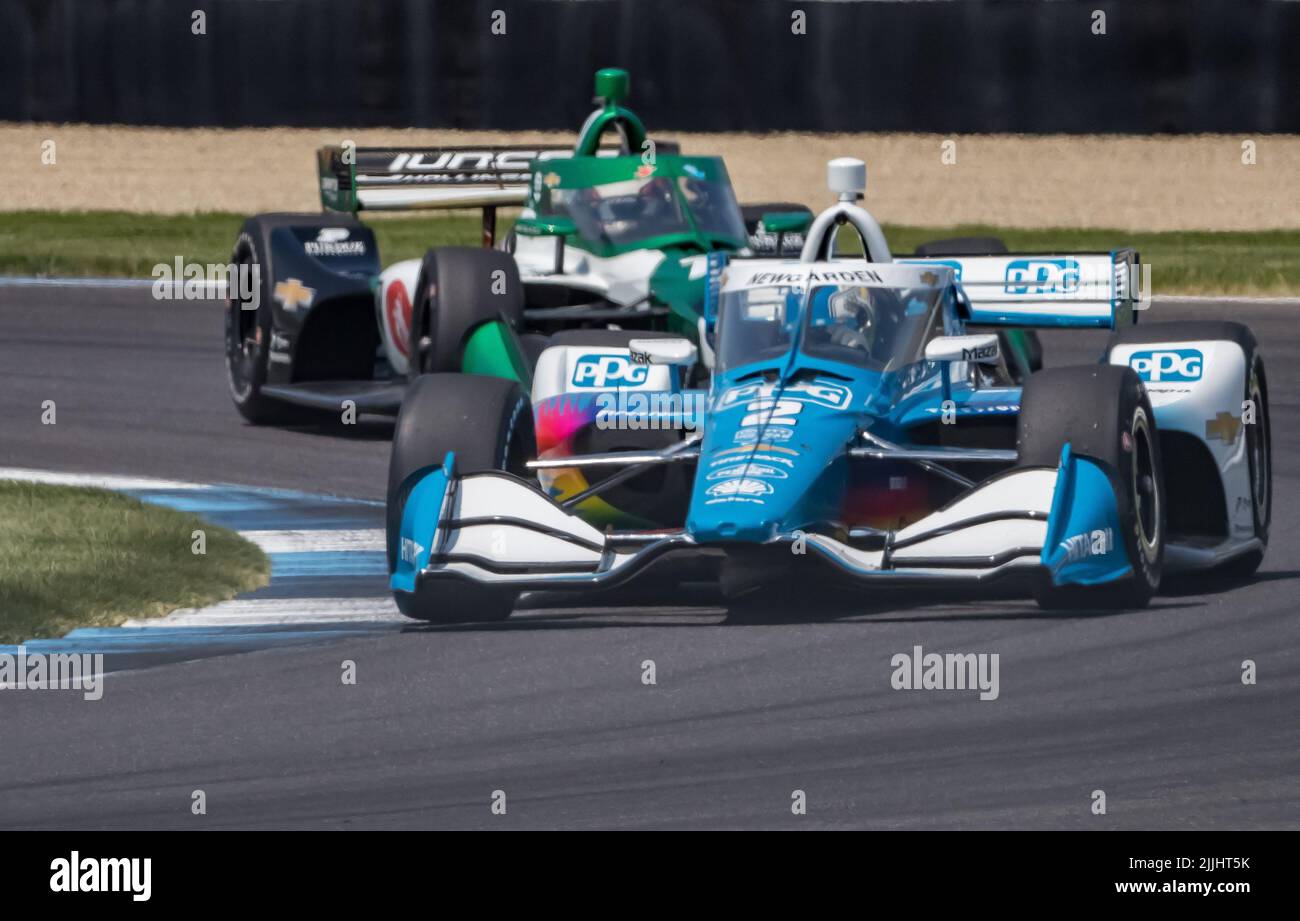 The Grand Prix Series Cars practice Racing at the Indianapolis Motor ...