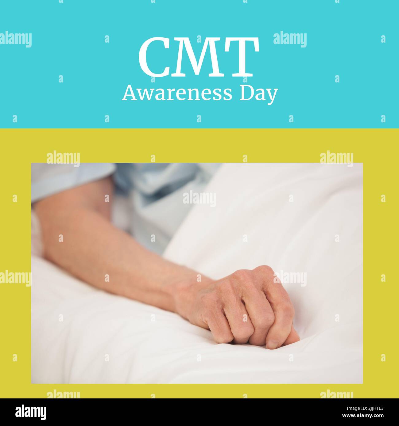 Composition of cmt awareness day text with caucasian patient in ...