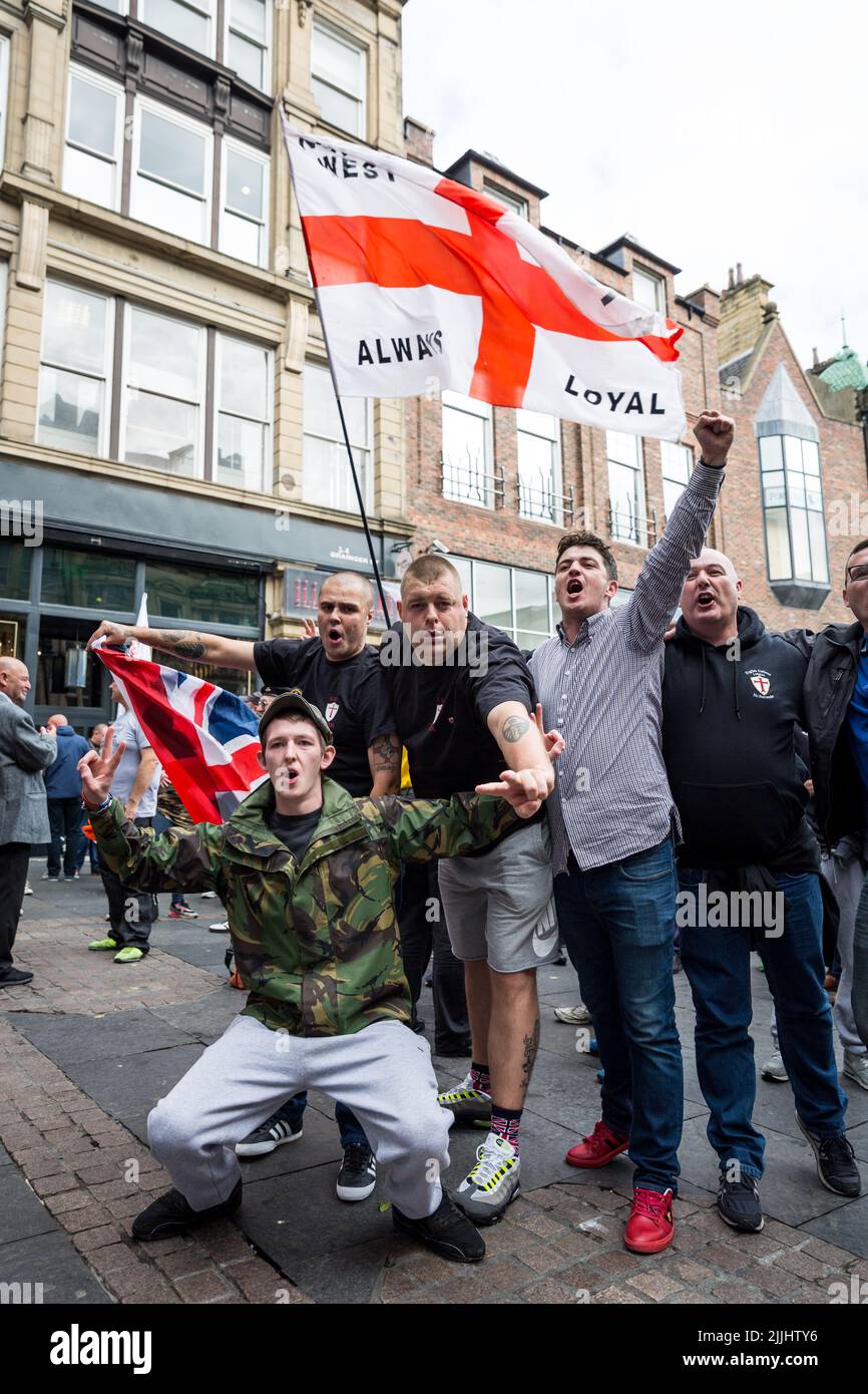 English defence league flag hi-res stock photography and images - Alamy