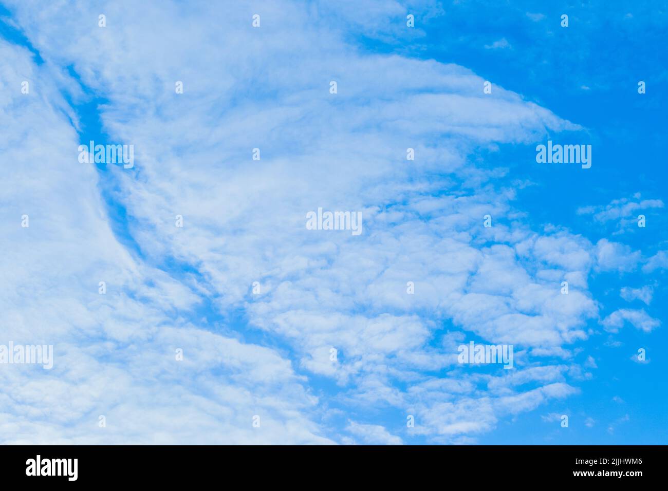 Altocumulus sky air weather blue background high cloudy heaven atmosphere Stock Photo - Alamy