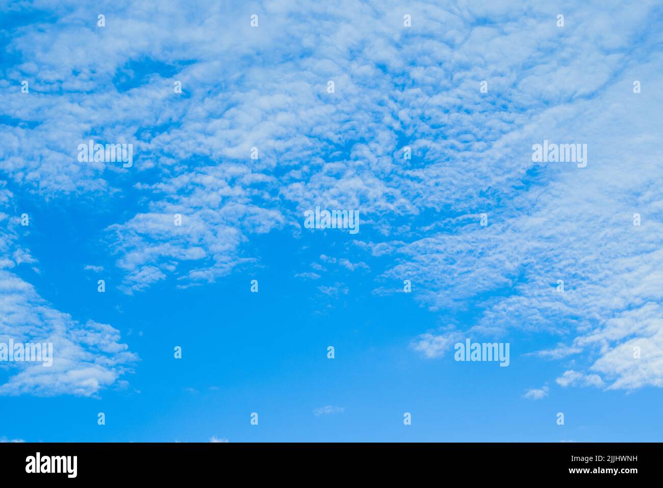 Altocumulus sky air weather blue background high cloudy heaven atmosphere Stock Photo - Alamy