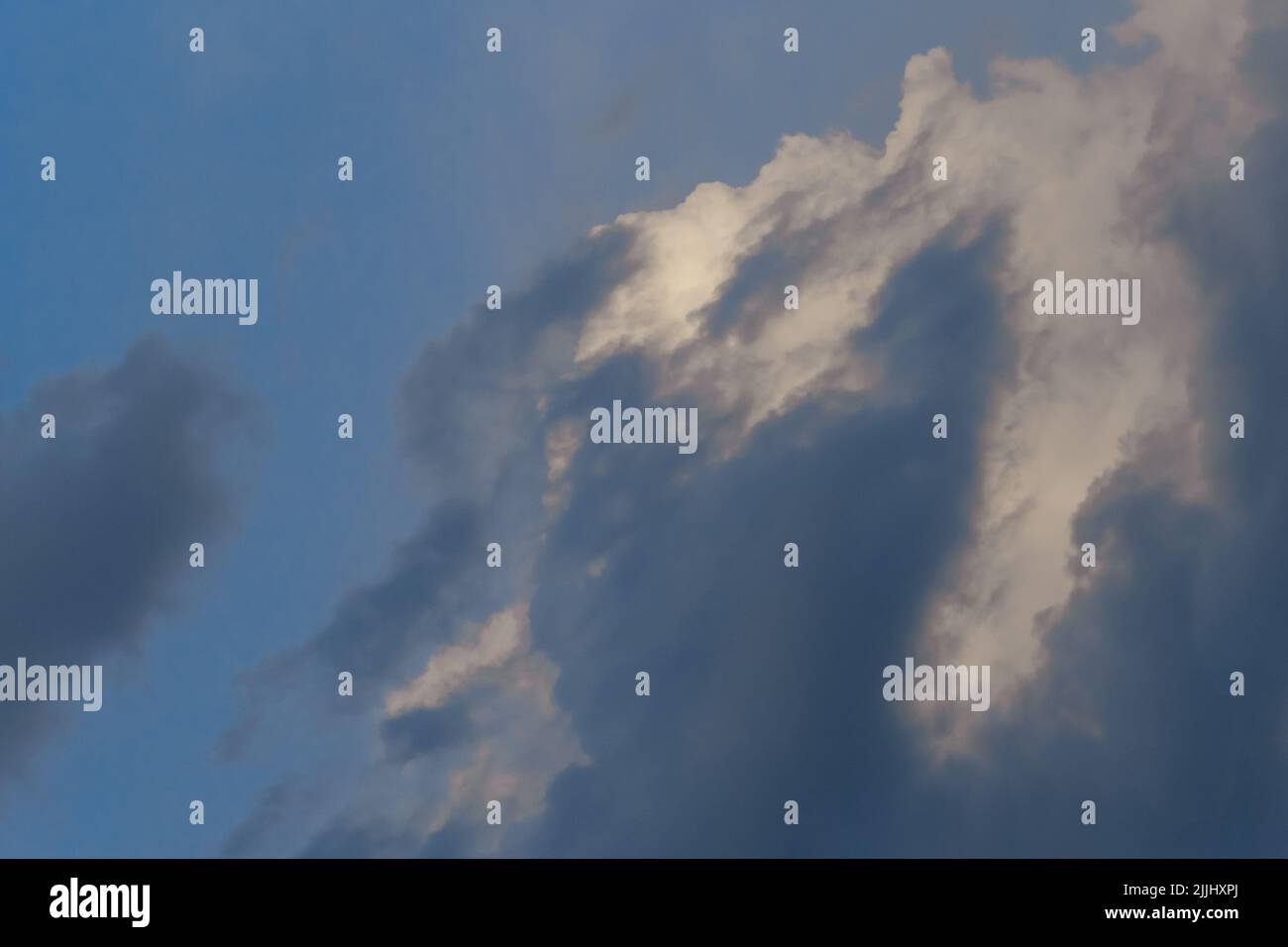Cumulus sky air weather blue background high cloudy atmosphere Stock Photo - Alamy
