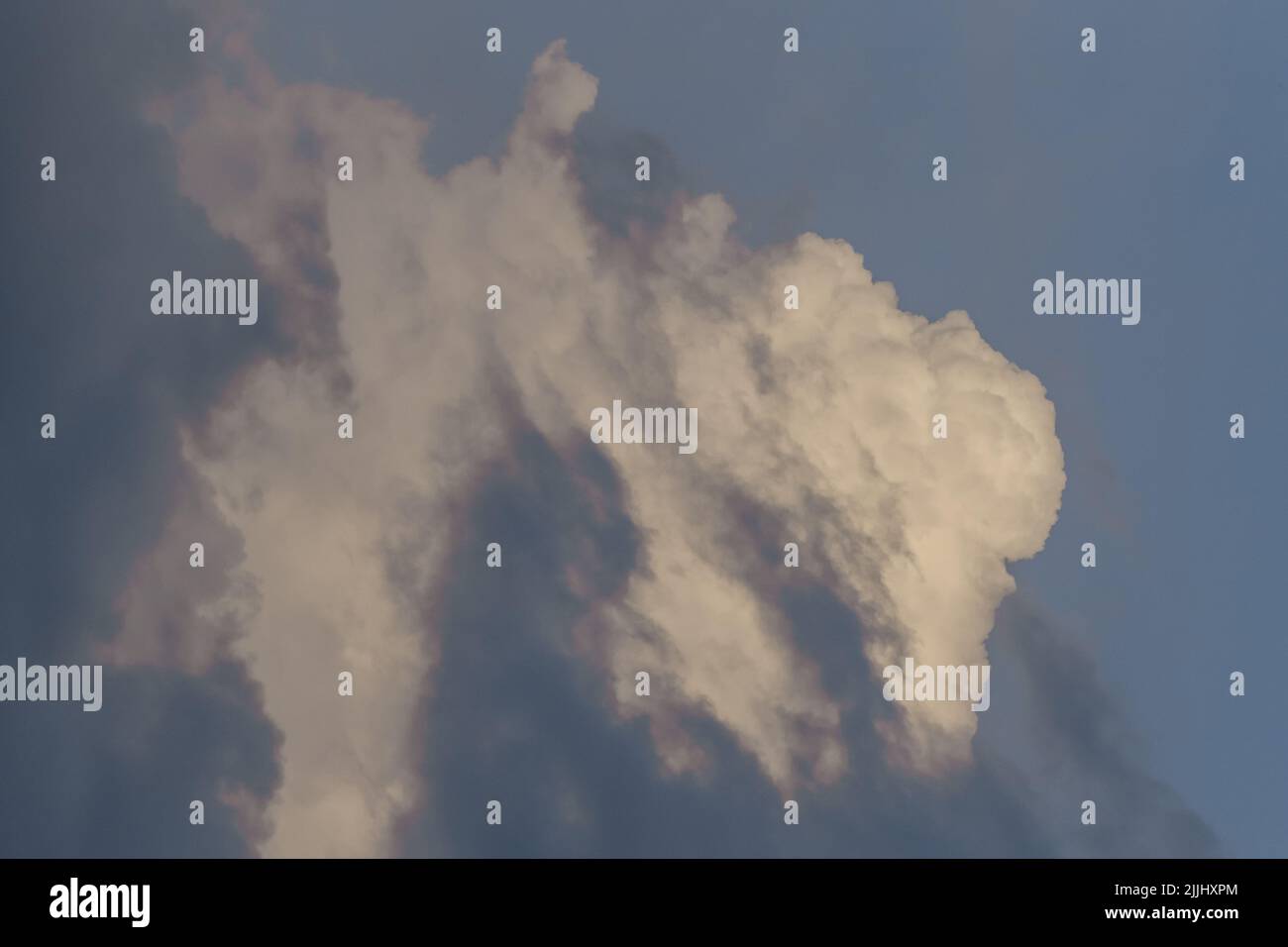 Cumulus sky air weather blue background high cloudy atmosphere Stock Photo - Alamy