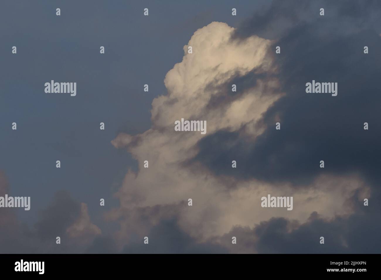 Cumulus sky air weather blue background high cloudy atmosphere Stock Photo - Alamy