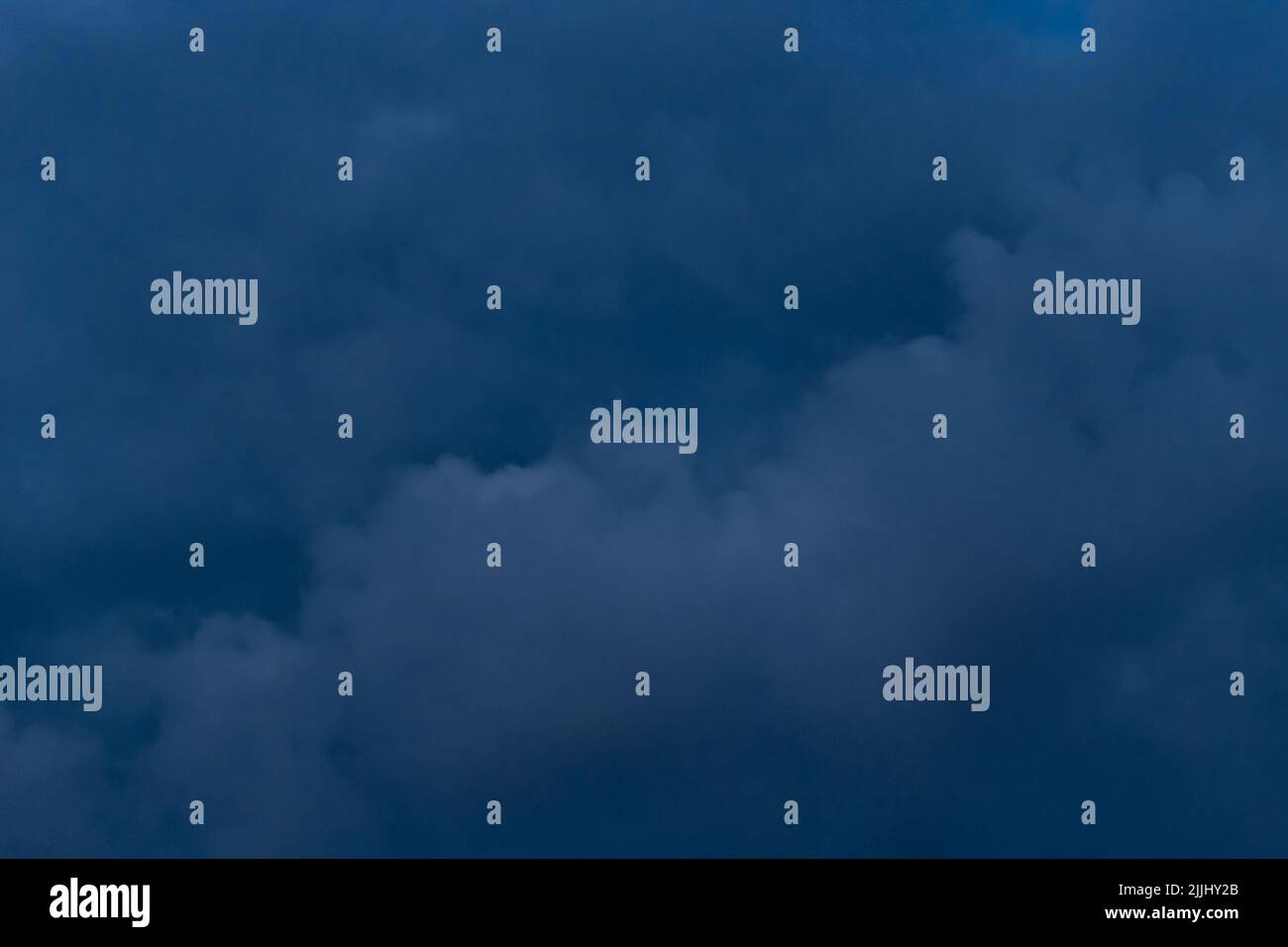 Dark blue clouds sky rain clouds bad weather nature background Stock ...