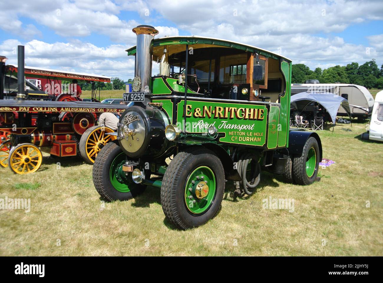A 1930 Foden J Type steam powered lorry on display at the 47th Historic ...