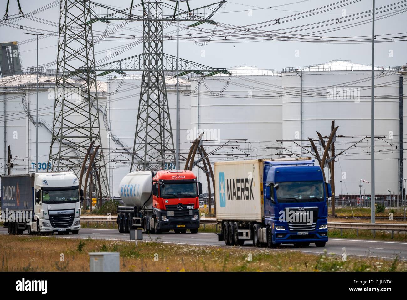Maasvlakte Port of Rotterdam, Mississippihaven, bulk cargo area, HES ...
