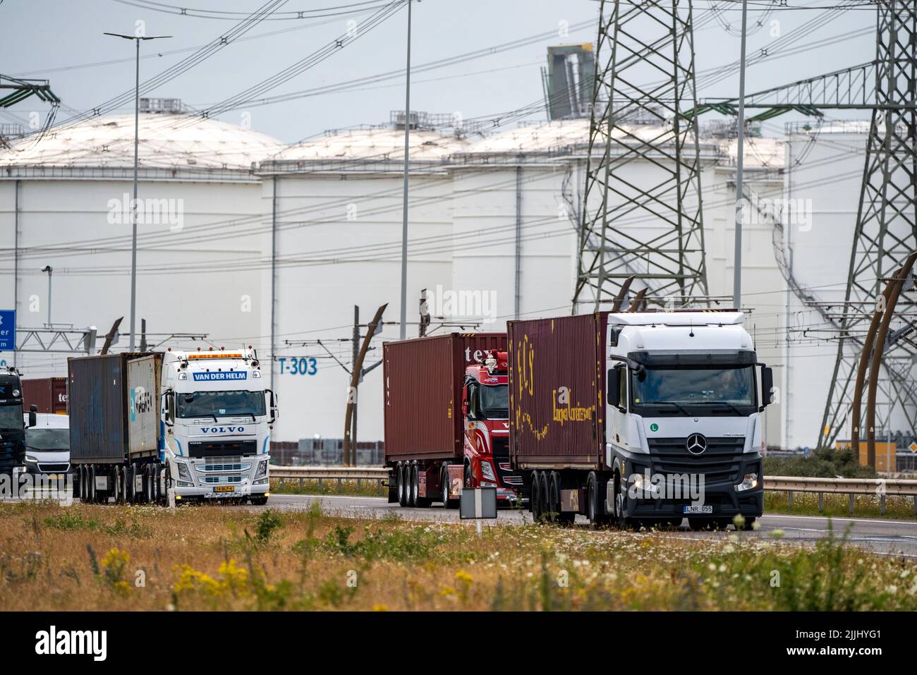 Maasvlakte Port of Rotterdam, Mississippihaven, bulk cargo area, HES ...