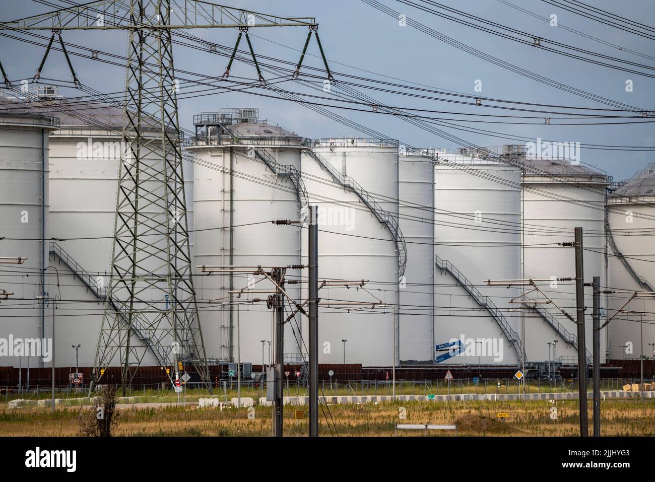 Maasvlakte Port of Rotterdam, Mississippihaven, bulk cargo area, HES ...