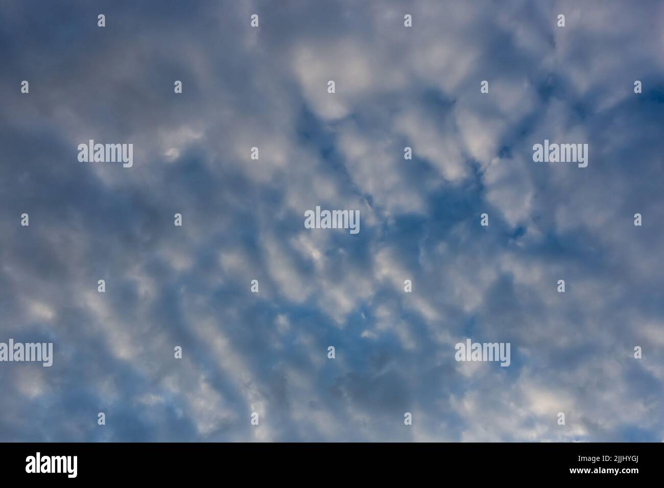 White soft air clouds blue sky background nature evening summer weather ...