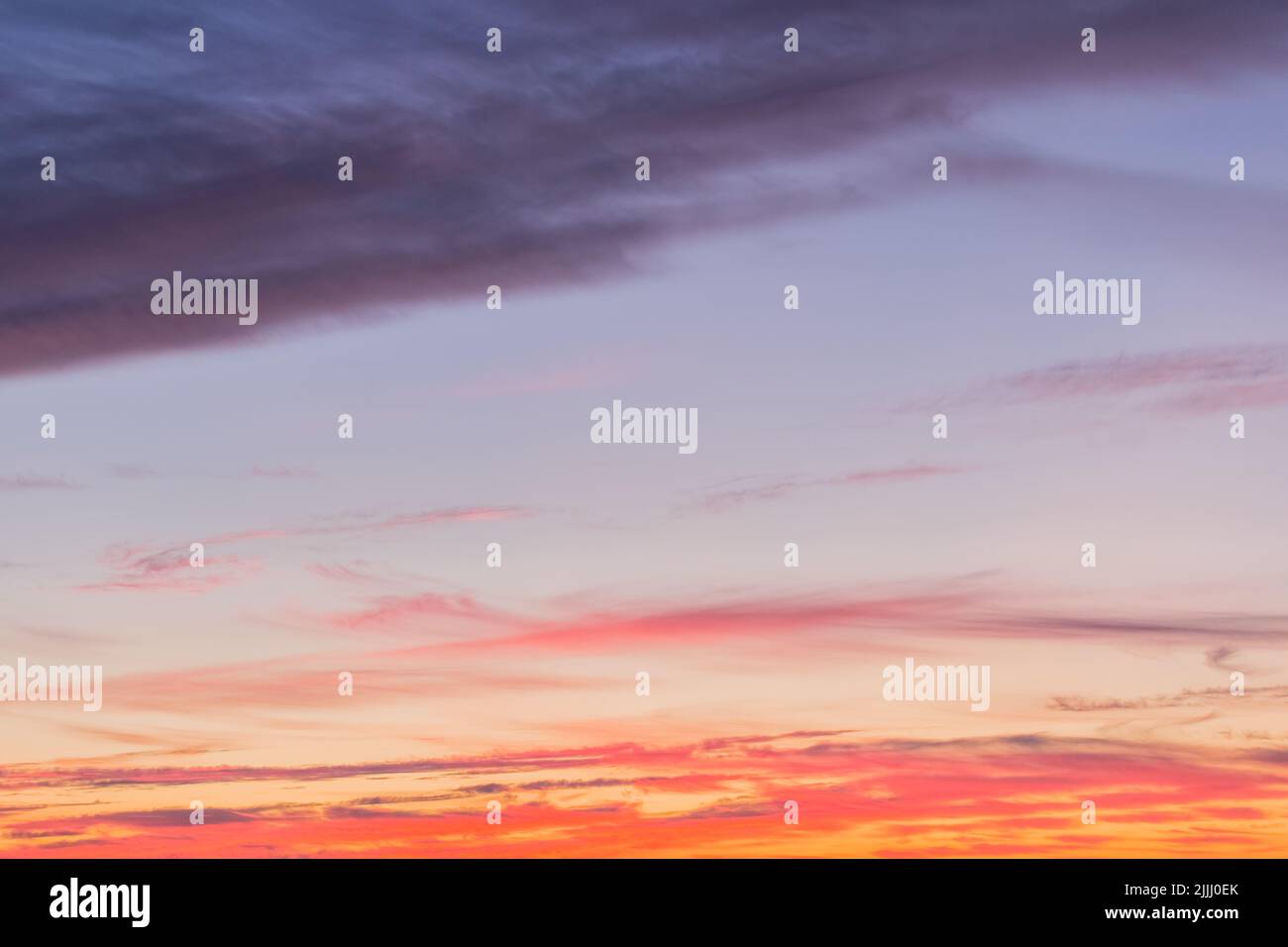 Dark evening colored clouds sunset sky natural background beautiful ...