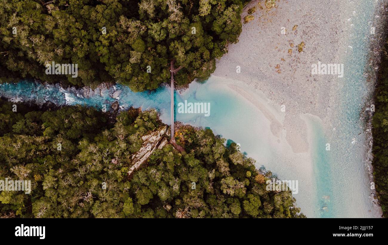 Beautiful makarora river blue hi-res stock photography and images - Alamy