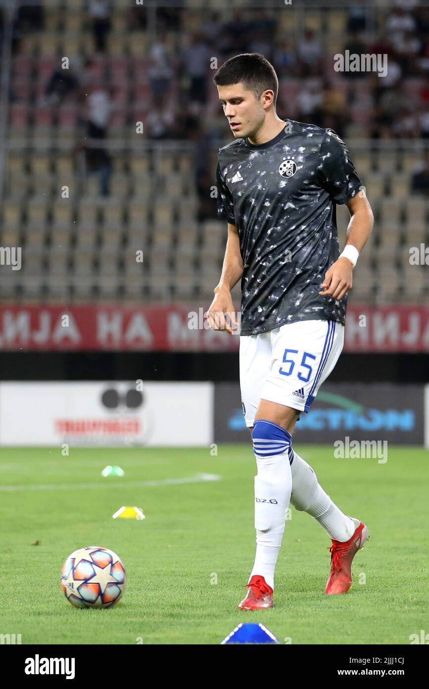 Skopje, North Macedonia, July 26, 2022. UEFA Champions league Second ...