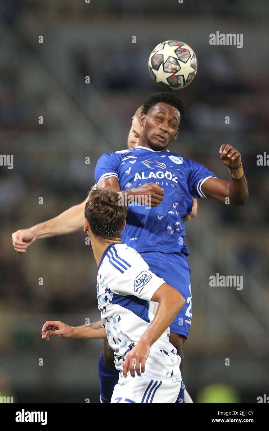 Skopje, North Macedonia, July 26, 2022. UEFA Champions league Second ...