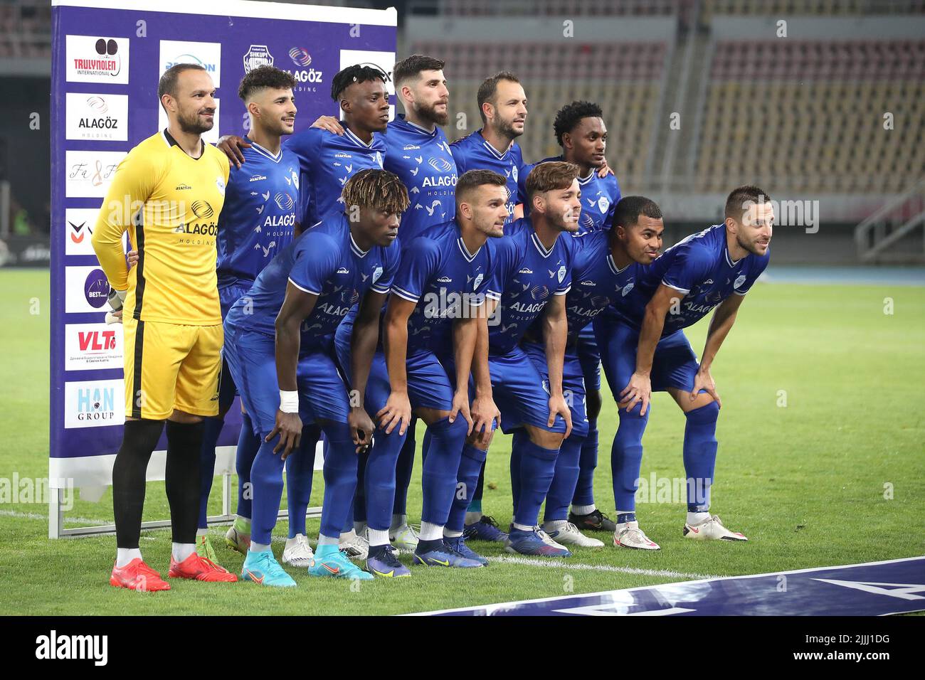 Skopje, North Macedonia, July 26, 2022. UEFA Champions league Second ...