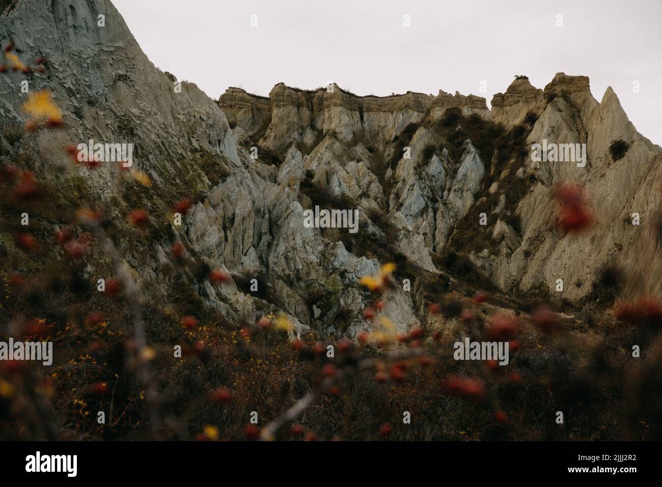 Clay Cliffs, famous attraction in New Zealand Stock Photo - Alamy