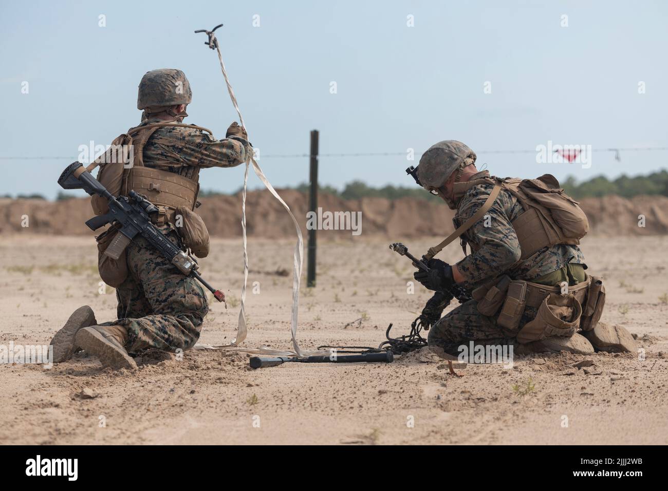 U.S. Marines with 2d Combat Engineer Battalion, 2d Marine Division ...