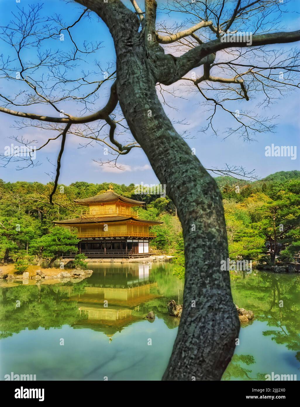 The Golden Pavilion, Kyoto, Honshu, Japan Stock Photo - Alamy