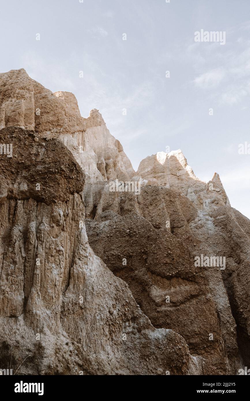 Clay Cliffs, famous attraction in New Zealand Stock Photo - Alamy