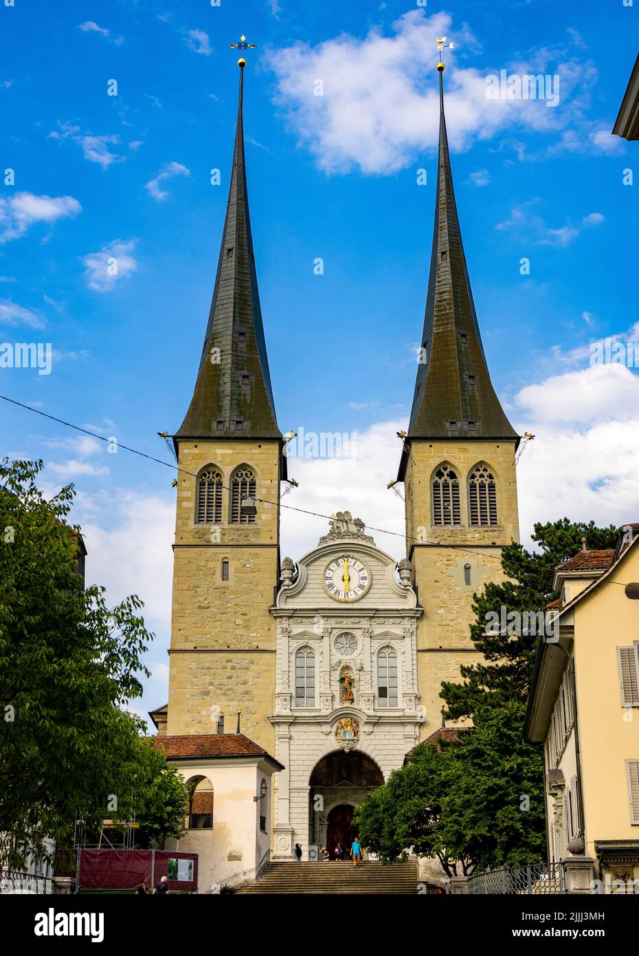 Catholic court church of st leodegar hi-res stock photography and ...