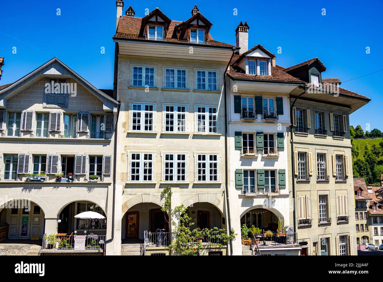 Historic buildings in the Old Town of Bern Stock Photo - Alamy