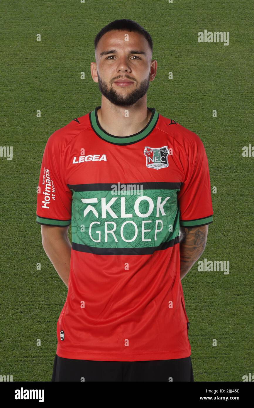 NIJMEGEN, NETHERLANDS - JULY 26: Calvin Verdonk NEC poses during the annual club Photocall at ...