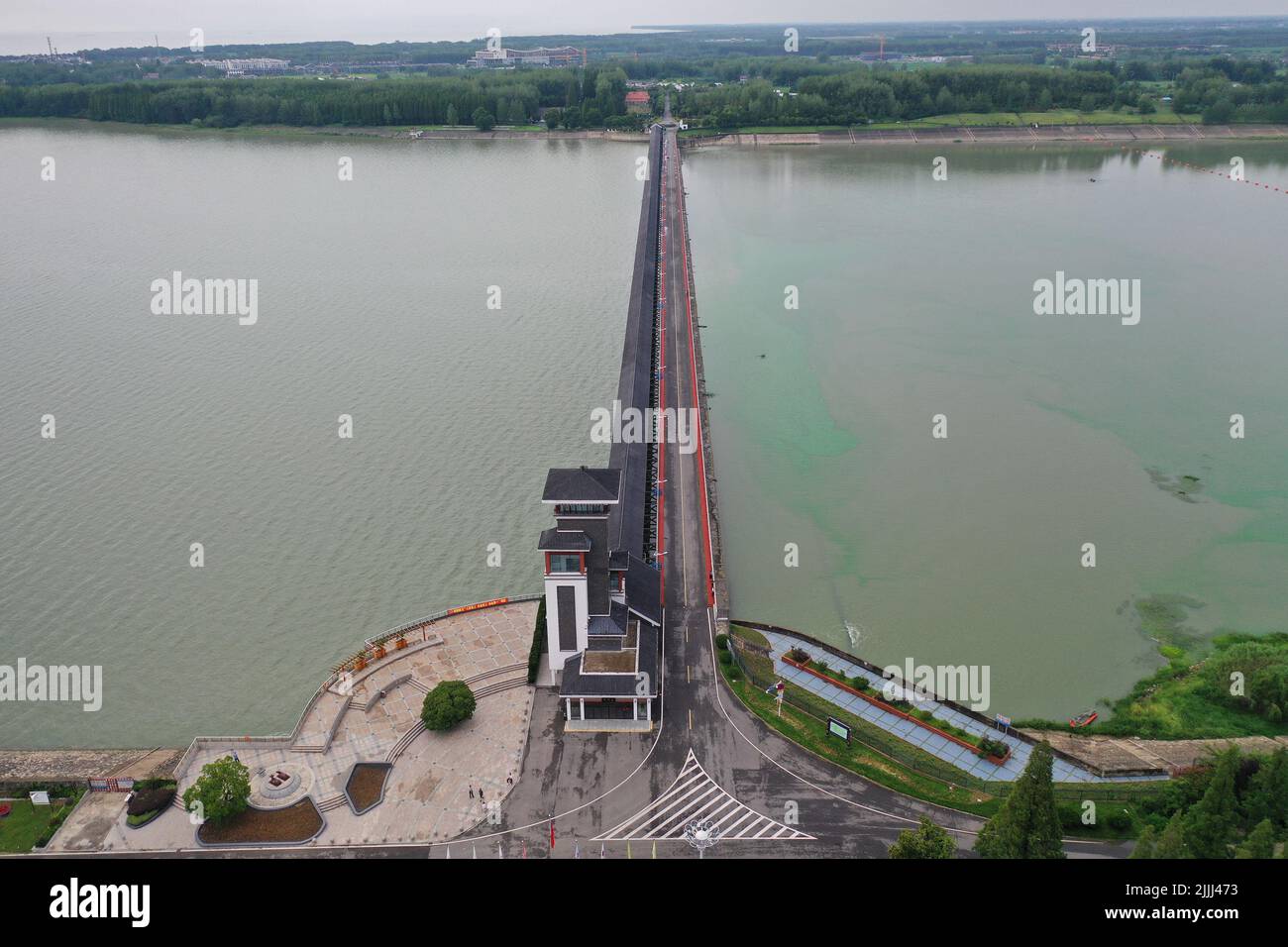 HUAI'AN, CHINA - JULY 26, 2022 - The Sanhe Sluice, the first super ...