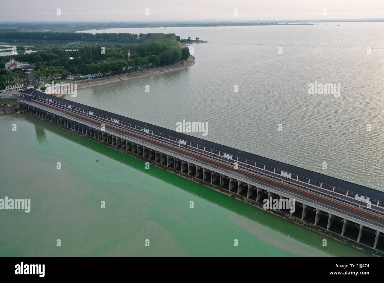 HUAI'AN, CHINA - JULY 26, 2022 - The Sanhe Sluice, the first super ...