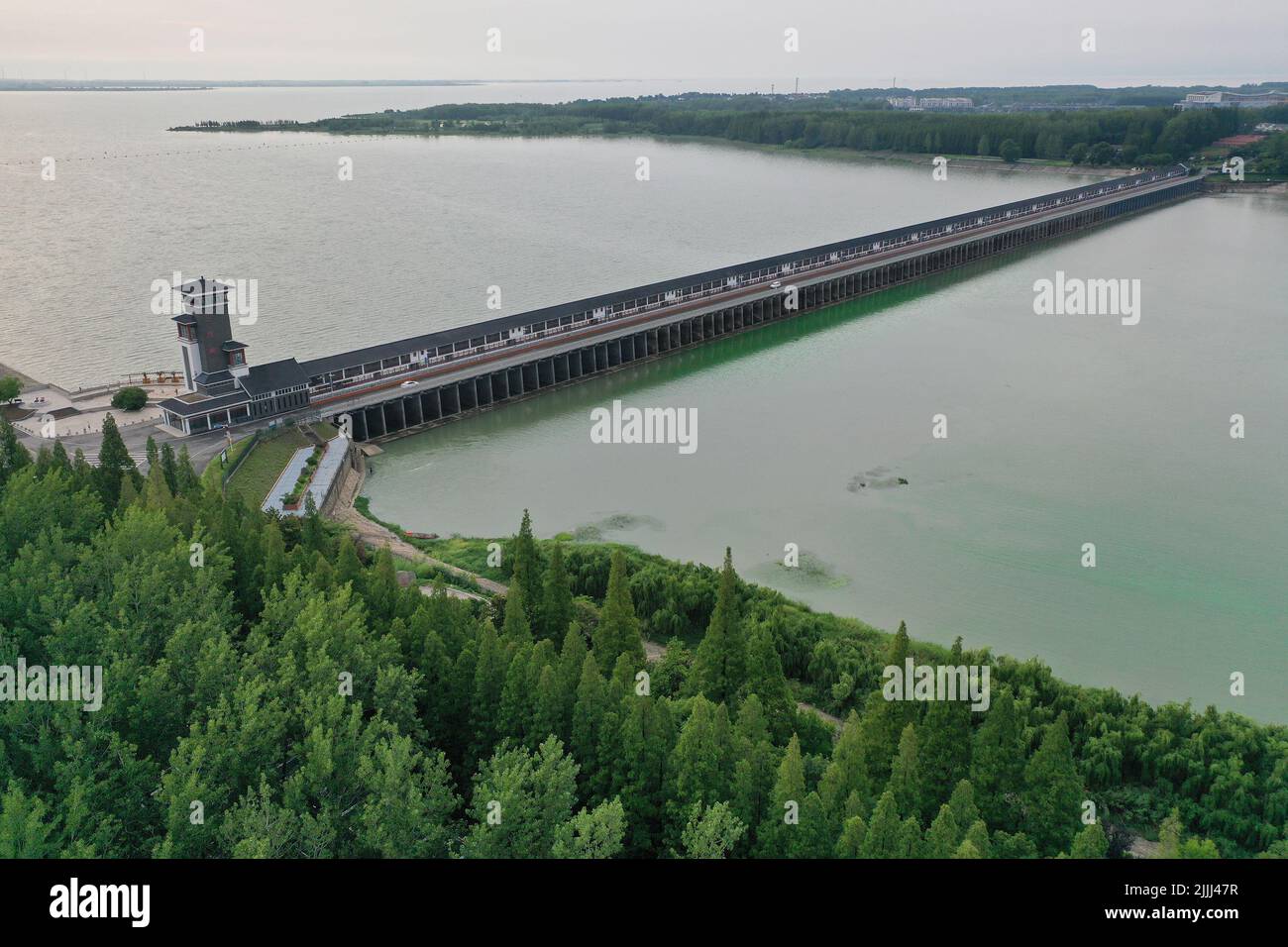 HUAI'AN, CHINA - JULY 26, 2022 - The Sanhe Sluice, the first super ...