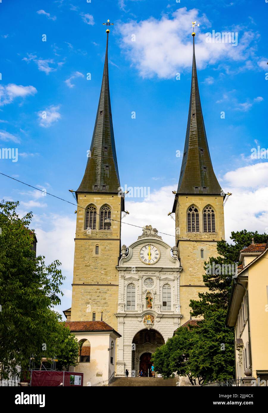 Catholic court church of st leodegar hi-res stock photography and ...